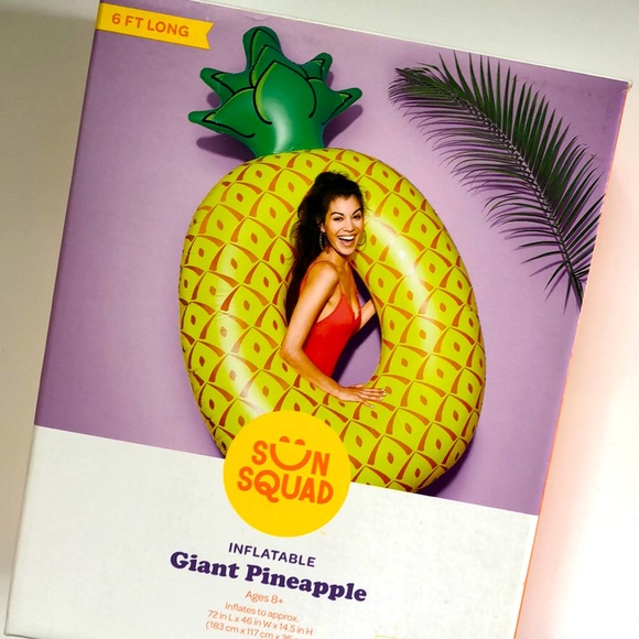 Target | Swim | Target Sun Squad 6 Ft Long Inflatable Giant Pineapple Pool Float | Poshmark